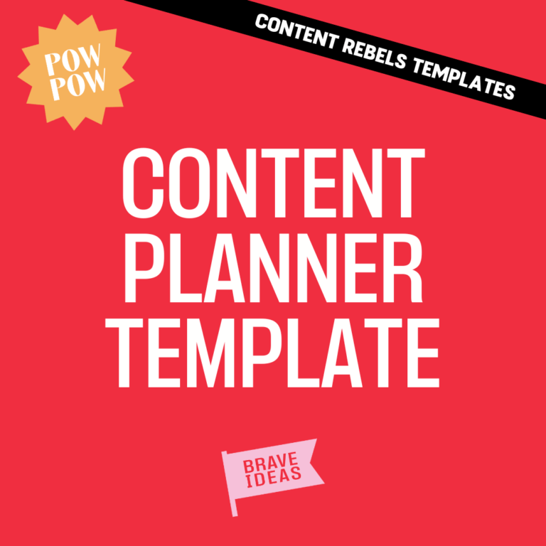 Content Planner Template | Content Rebels